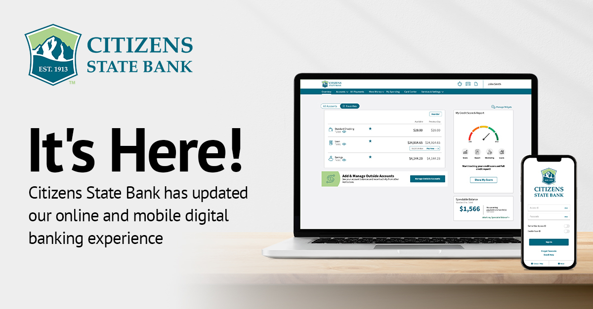 Online Banking - Enrollment Overview - Citizens State Bank
